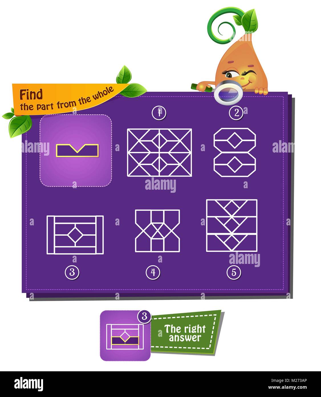Lernspiel für Kinder, Puzzle. Entwicklung von Logik, iq. Aufgabe das ... Lernspiel für Kinder, Puzzle. Entwicklung von Logik, iq. Aufgabe das ...
