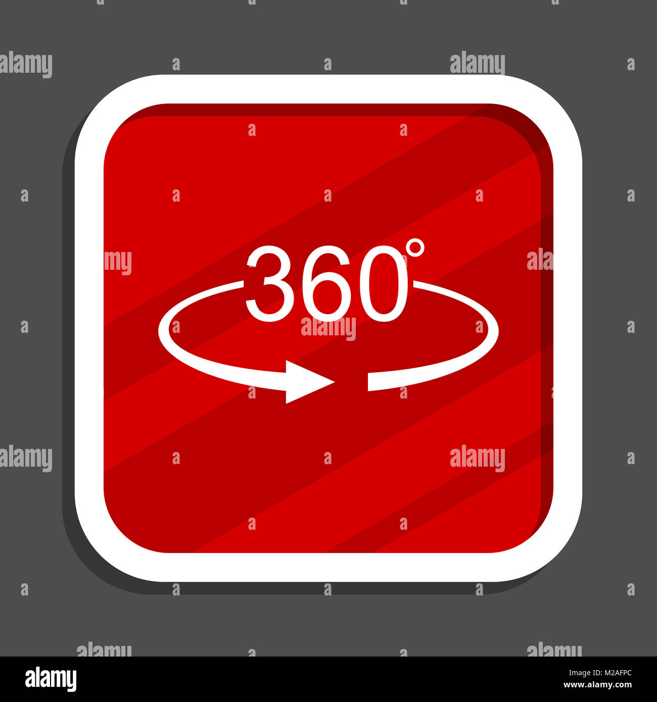 Panorama 360 Symbol. Flaches Design Quadrat internet Banner ...