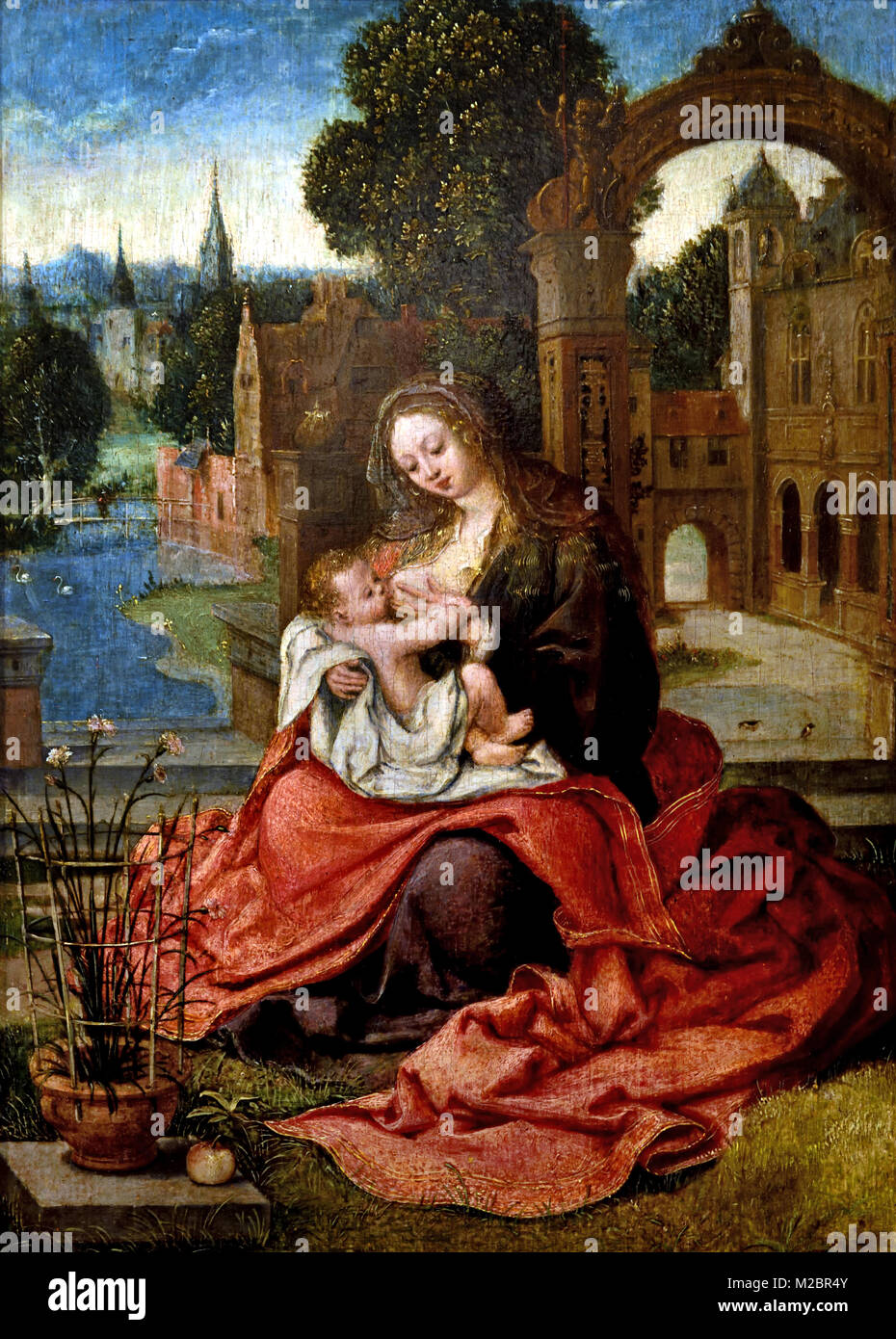 Jungfrau mit kind stillen unbekannter meister 16 jahrhundert -Fotos und ...