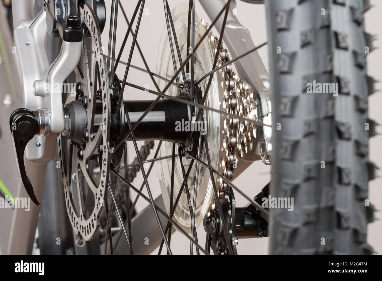 Rad Nabe Hinterrad; bis Ansicht schließen; studio Foto Stockfotografie ...