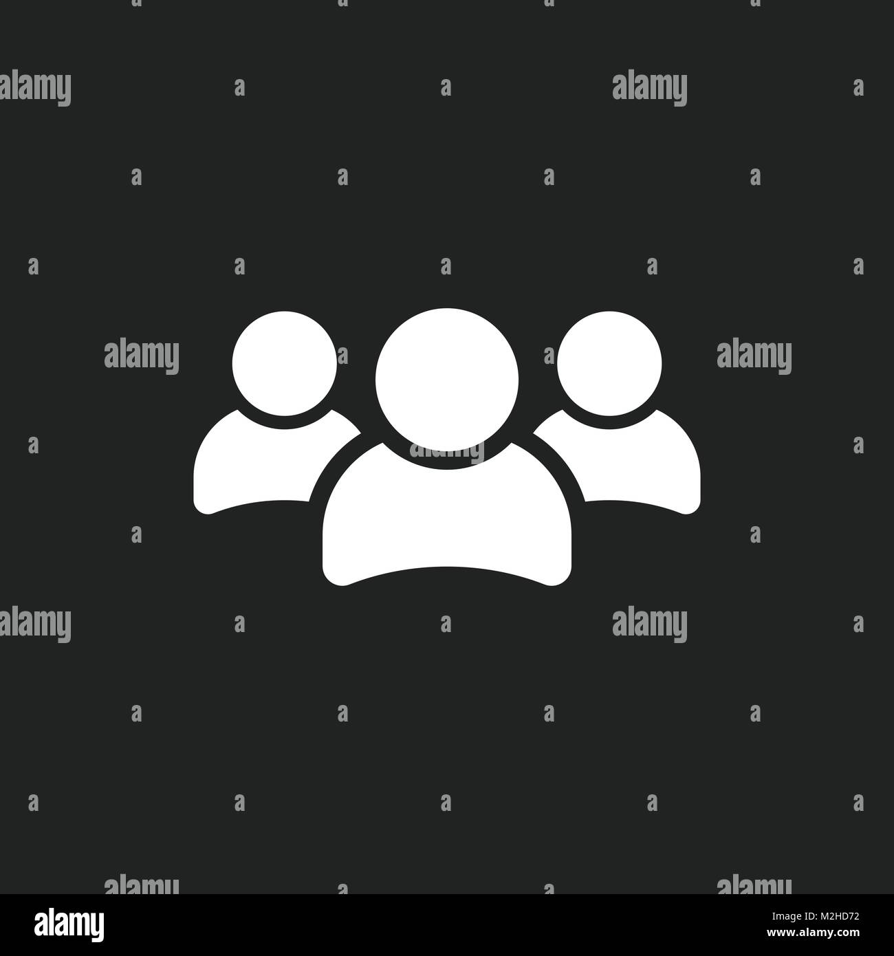 Gruppe von Menschen Vektor icon. Personen Symbol Abbildung Stock ...