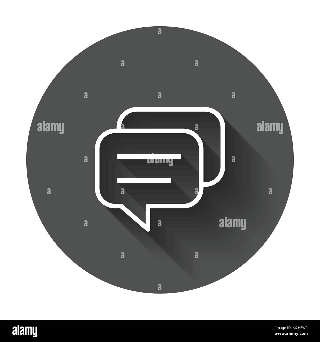 Sprechblase flachbild Vektor icon. Diskussion Dialog logo Illustration ...