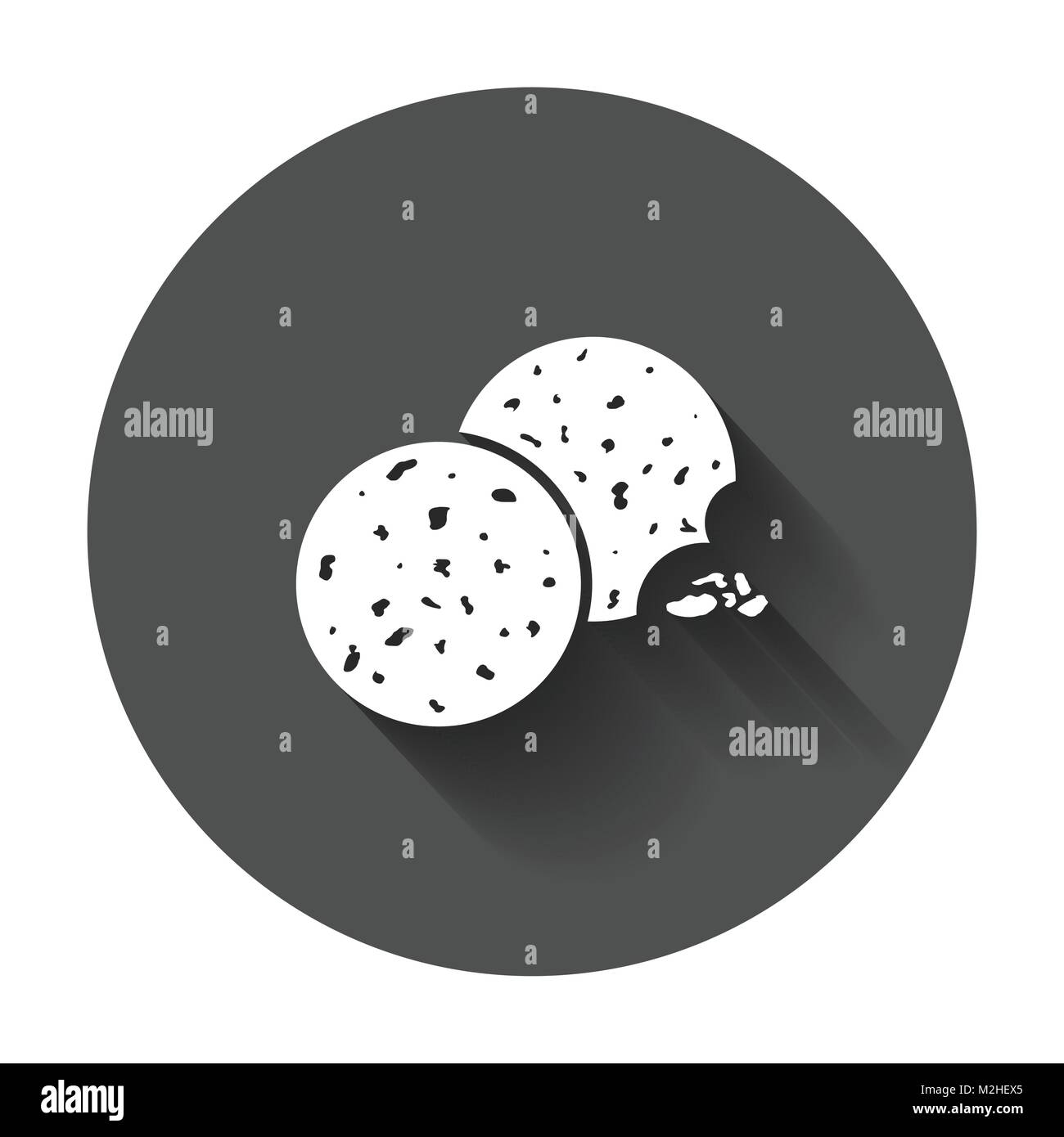 Cookie flachbild Vektor icon. Chip Keks Abbildung. Dessert Lebensmittel ...