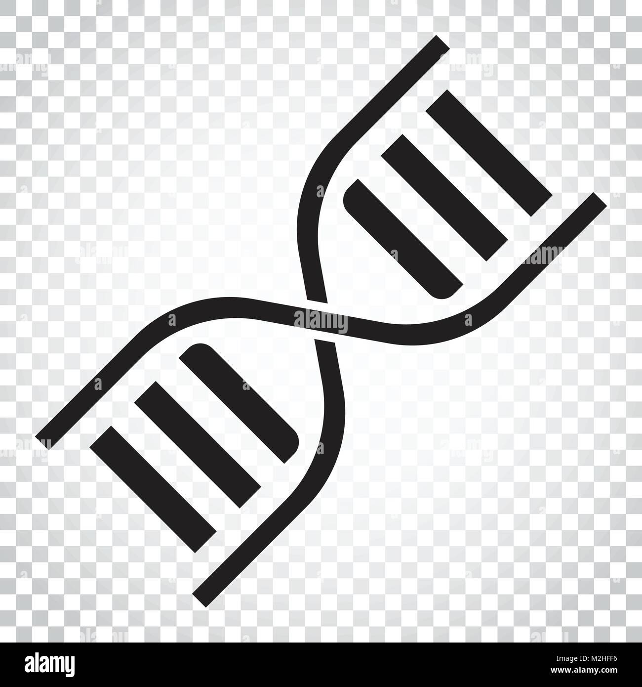 Dna-Vektor icon. Tiermedizin Molekül flachbild Abbildung. Einfaches ...