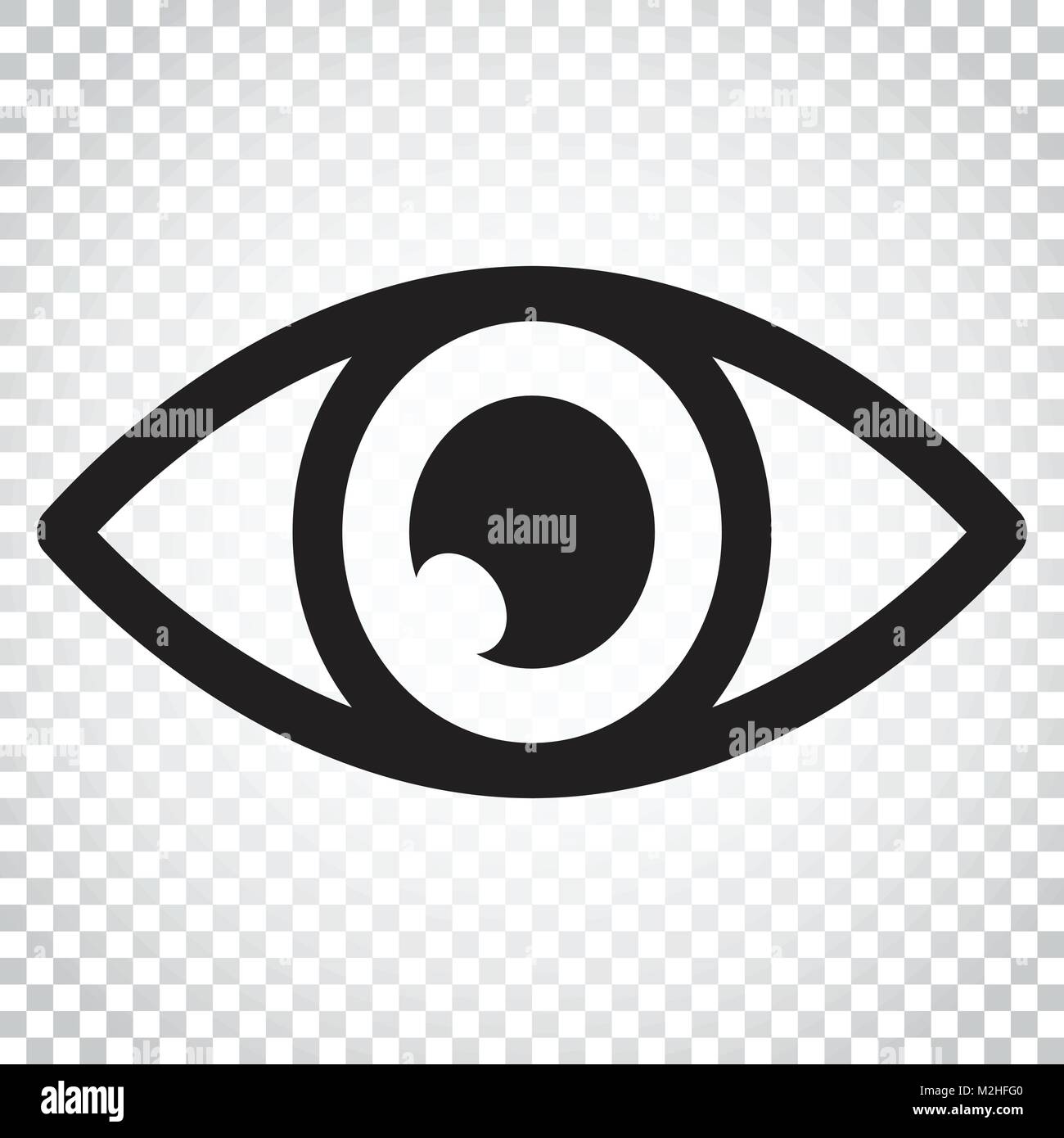 Einfache Auge Symbol Vektor. Sehvermögen Piktogramm im flachen Stil ...