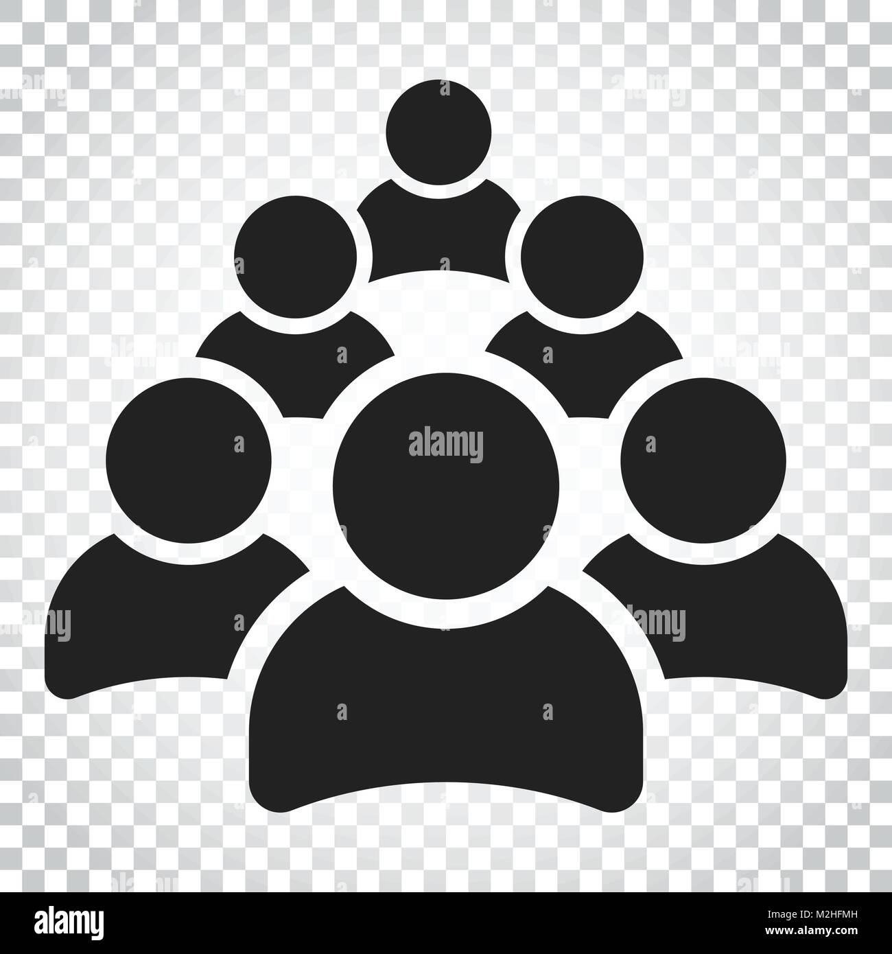 Gruppe von Menschen Vektor icon. Personen Symbol Abbildung. Einfaches ...