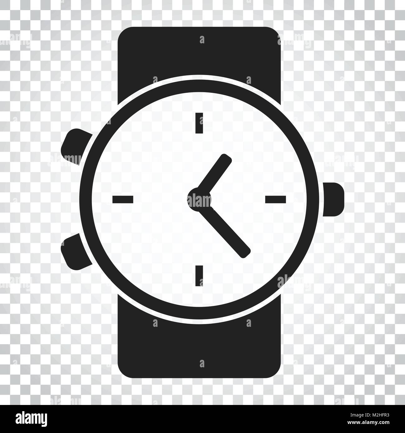 Watch Vektor icon. Uhr flachbild Abbildung. Einfaches Geschäftskonzept ...