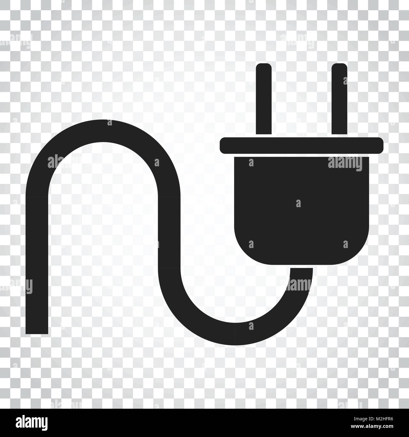 Stecker Vektor icon. Power Kabel Kabel flach Abbildung. Einfaches ...