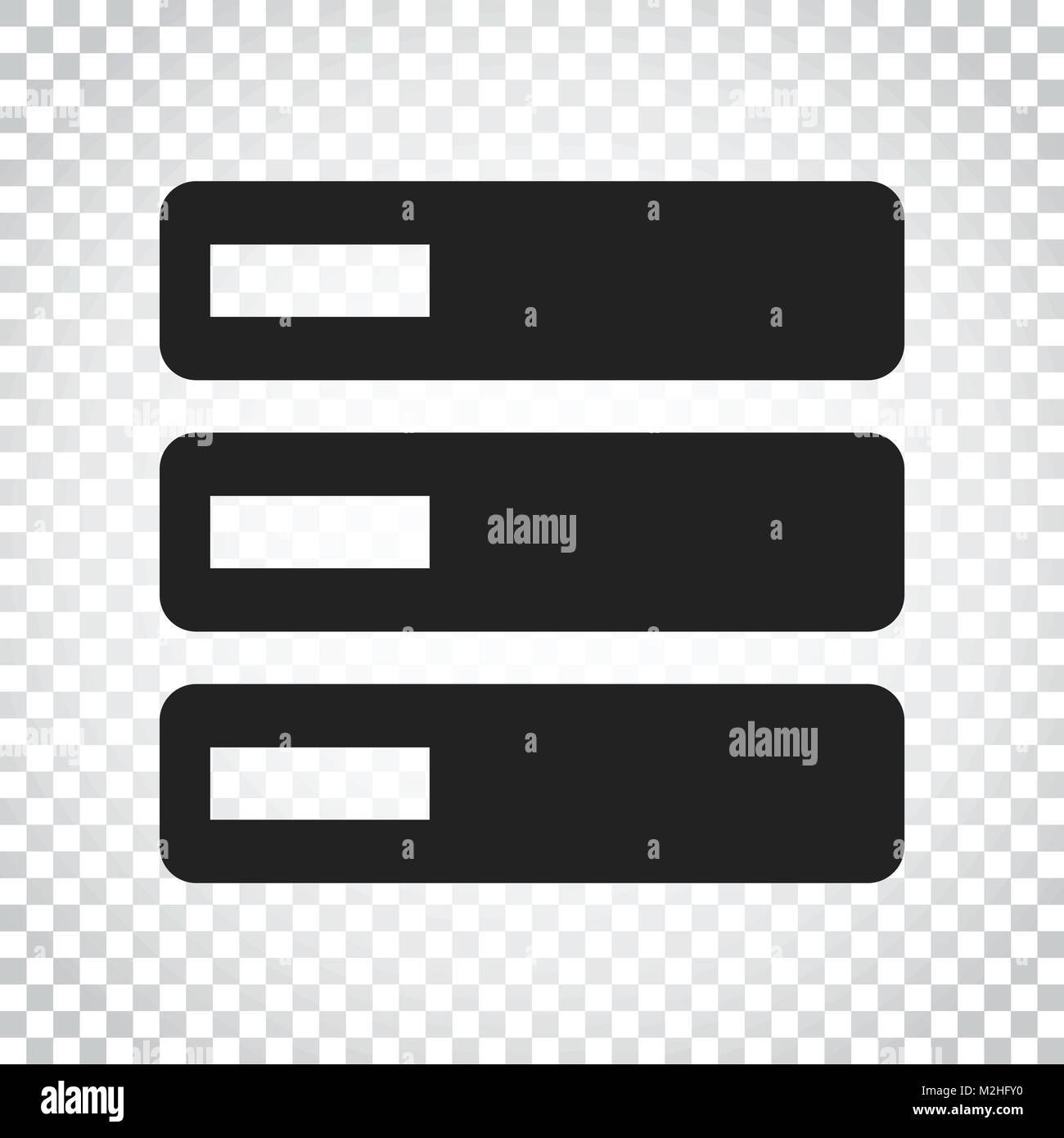 Datenbank, auf dem Server vector Symbol. Storage Vector Illustration ...