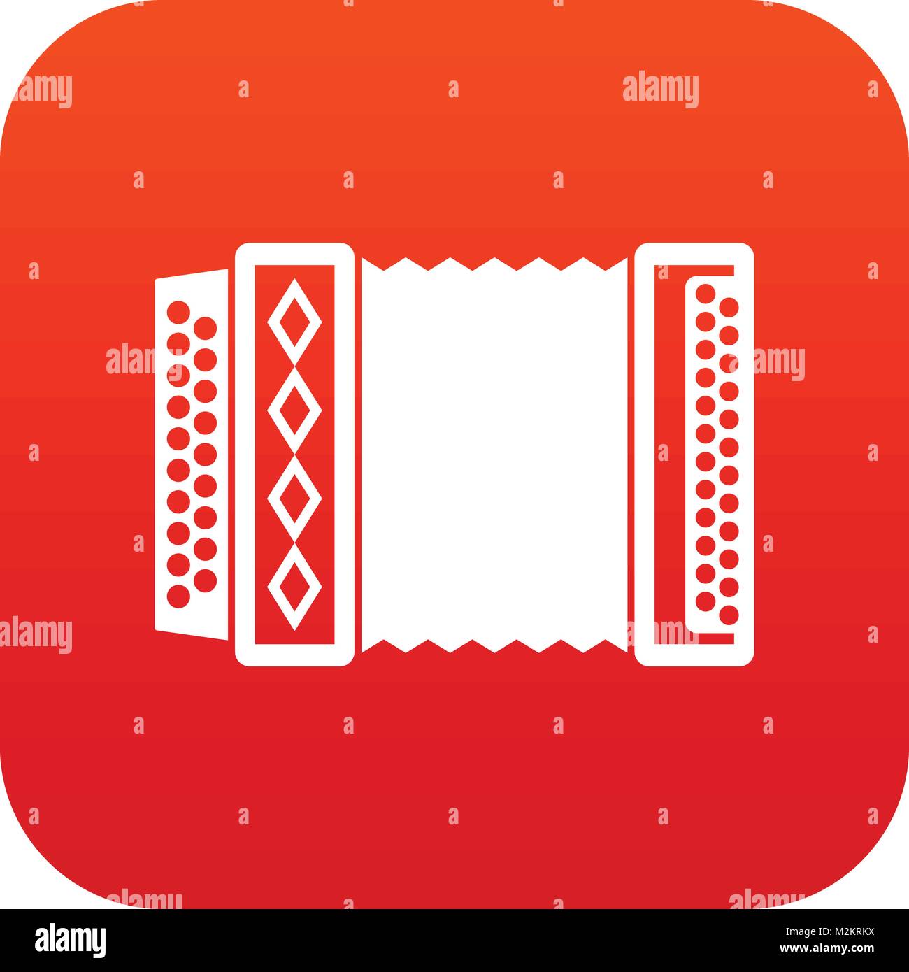 Akkordeon Symbol digital Rot Stock-Vektorgrafik - Alamy