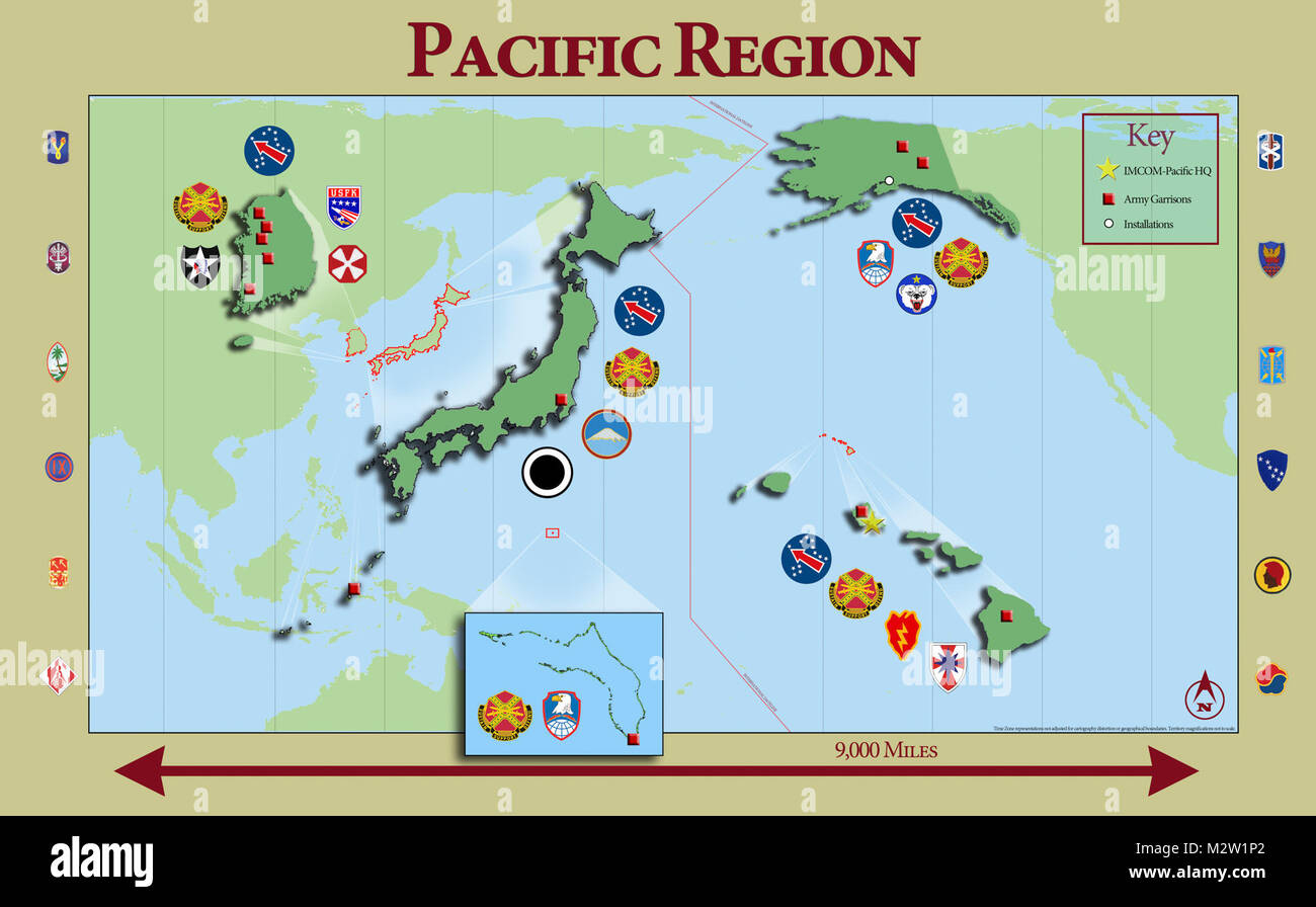Pacific War Map Stockfotos und -bilder Kaufen - Alamy
