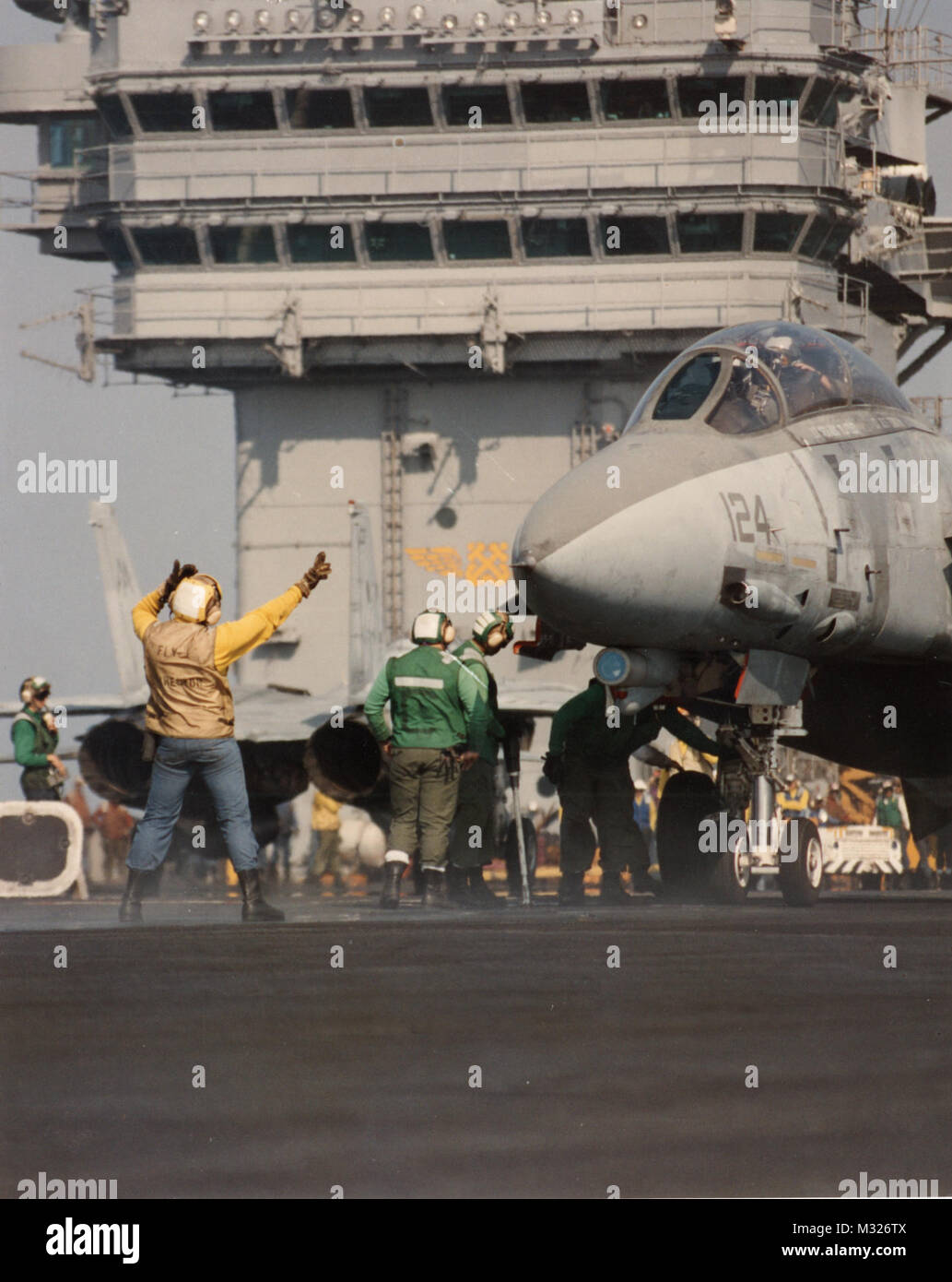 Eine f-14 ist immer die letzte Prüfung, wie es seinen Weg macht, die ...