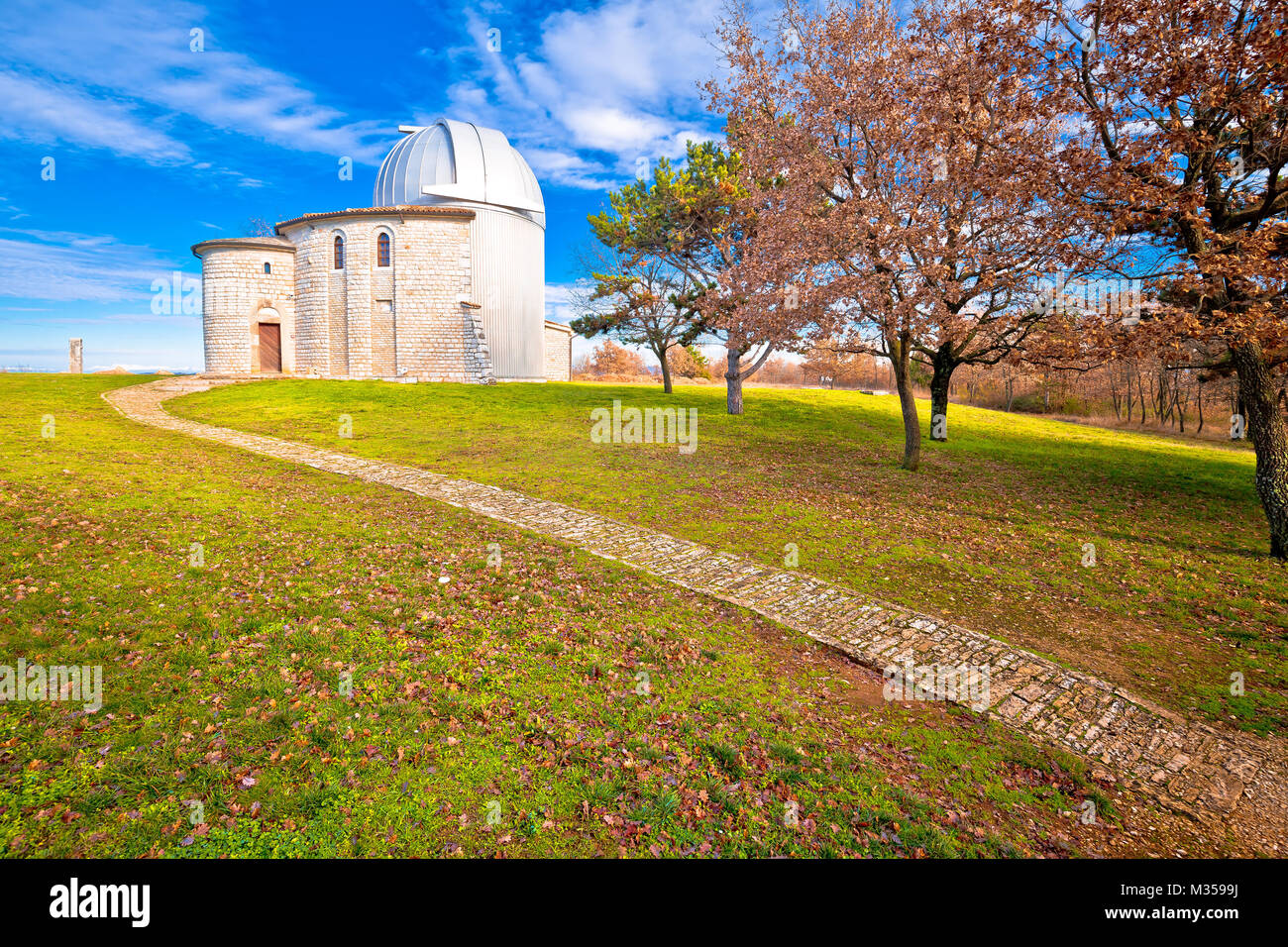 Star Observatorium von Rovinj an der istrischen Hill View, Tican Dorf ...