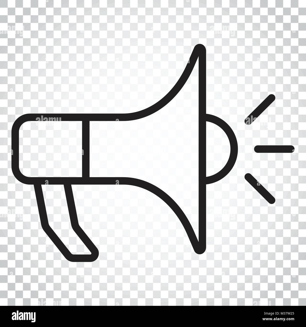 Megaphon flachbild Vektor icon. Megaphon Symbol logo Illustration ...