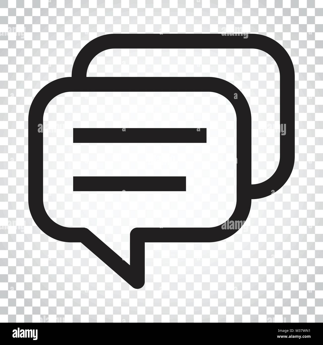 Sprechblase flachbild Vektor icon. Diskussion Dialog logo Illustration ...