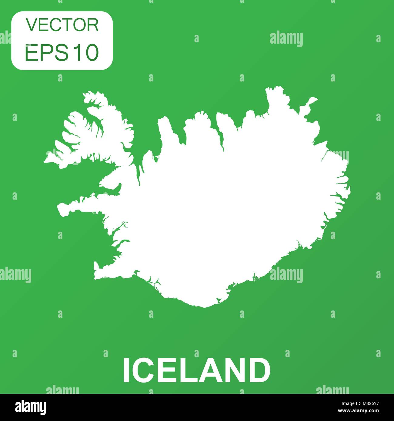 Island Karte Symbol. Geschäftskonzept Island Piktogramm. Vector ...