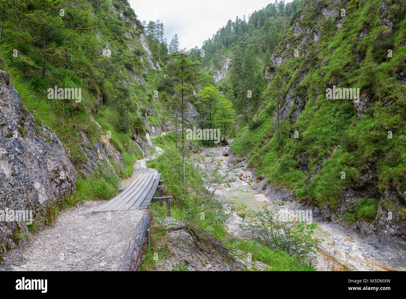 Almbachklamm Almbach Berchtesgaden Gorge Germany Stockfotos ...