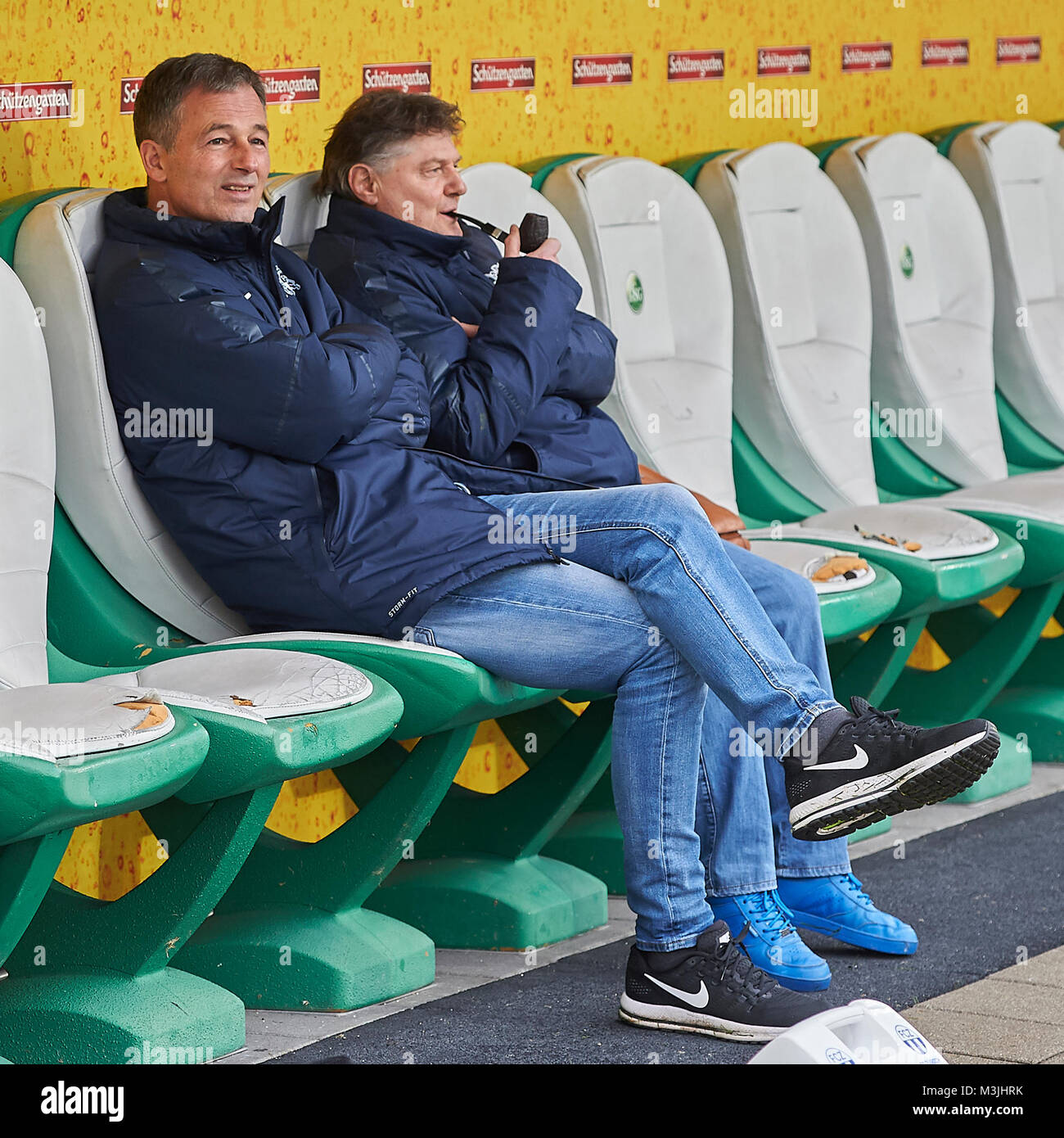 St. Gallen, Schweiz. 11. Februar 2018. Ancillo Canepa und Thomas Bickel ...