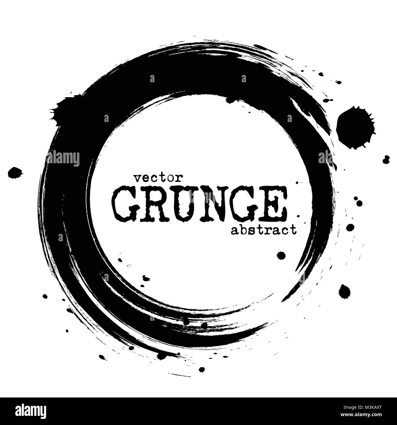Abstract grunge Kreis formen. Vektor Stock-Vektorgrafik - Alamy