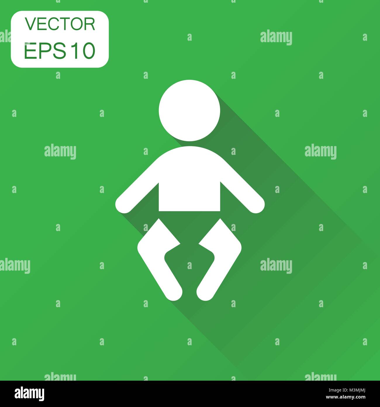 Baby-Symbol. Geschäftskonzept kind Piktogramm. Vector Illustration auf ...