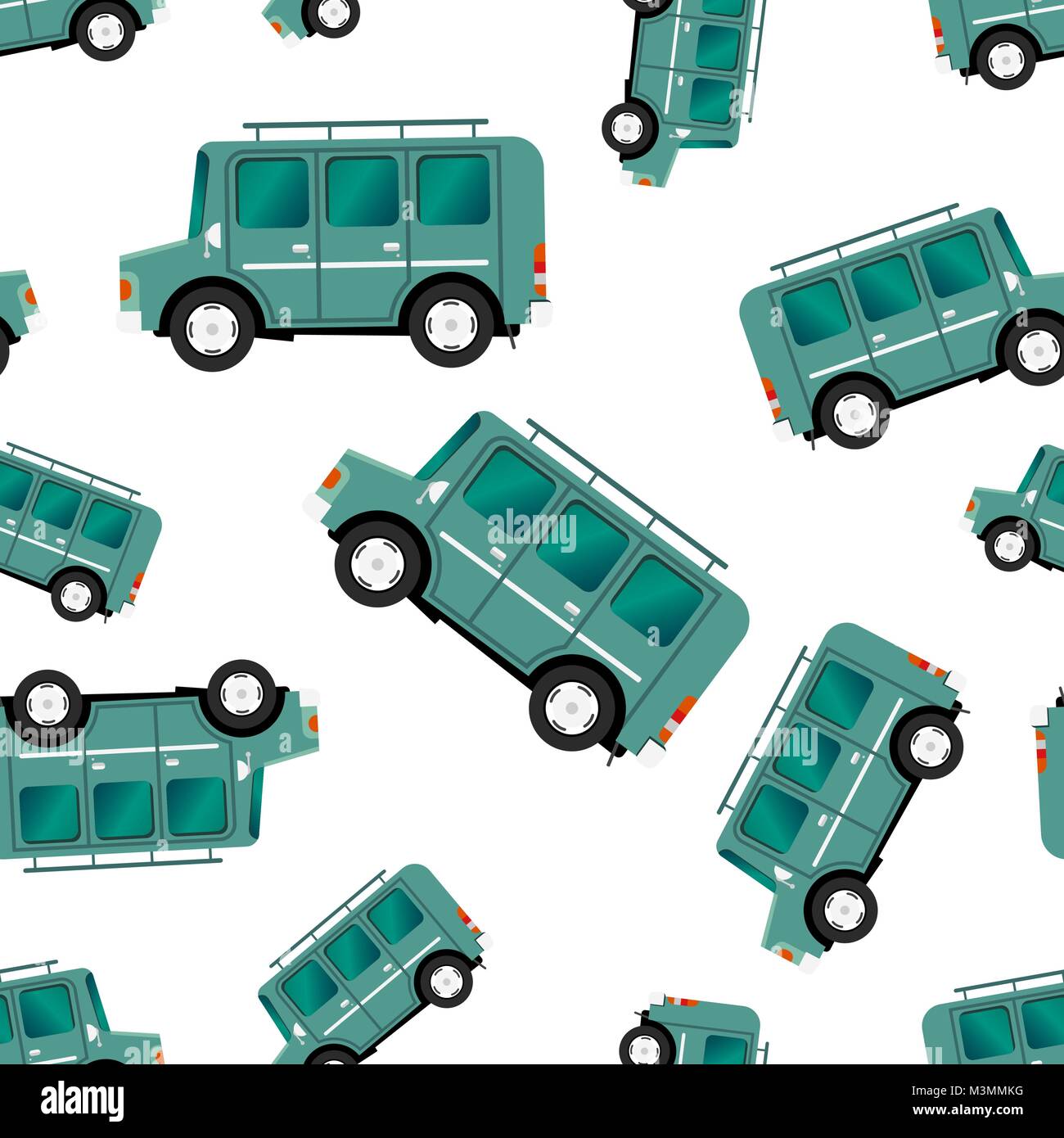 Suv-Auto nahtlose Muster Hintergrund Symbol. Business Flat Vector ...