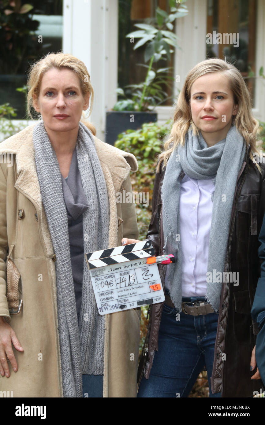 Maria Furtwängler, Susanne Bormann, Dreharbeiten am Set von "Tatort ...