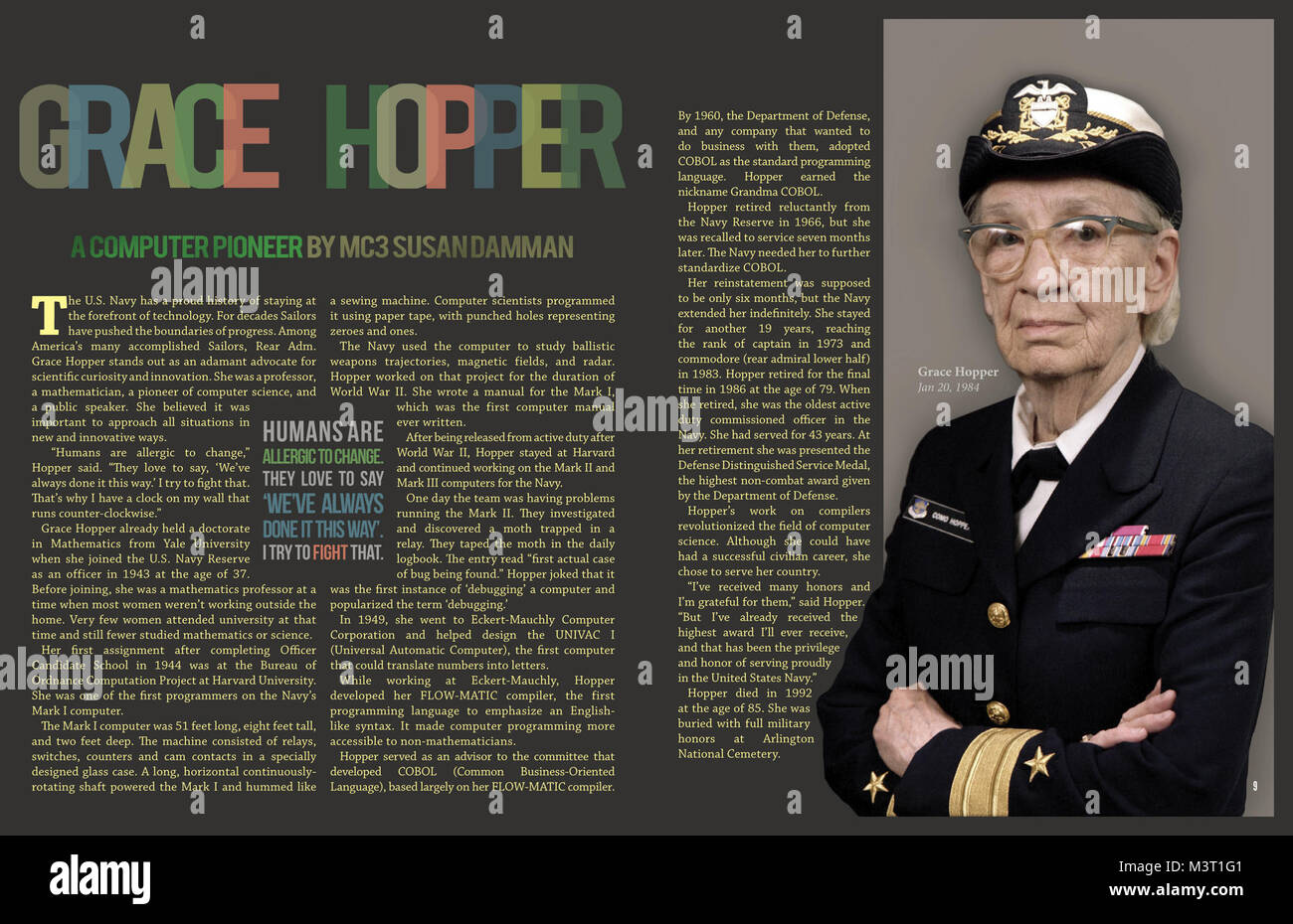 Schreiben Funktion - Grace Hopper - mit MC3 Dammann von USS John C ...