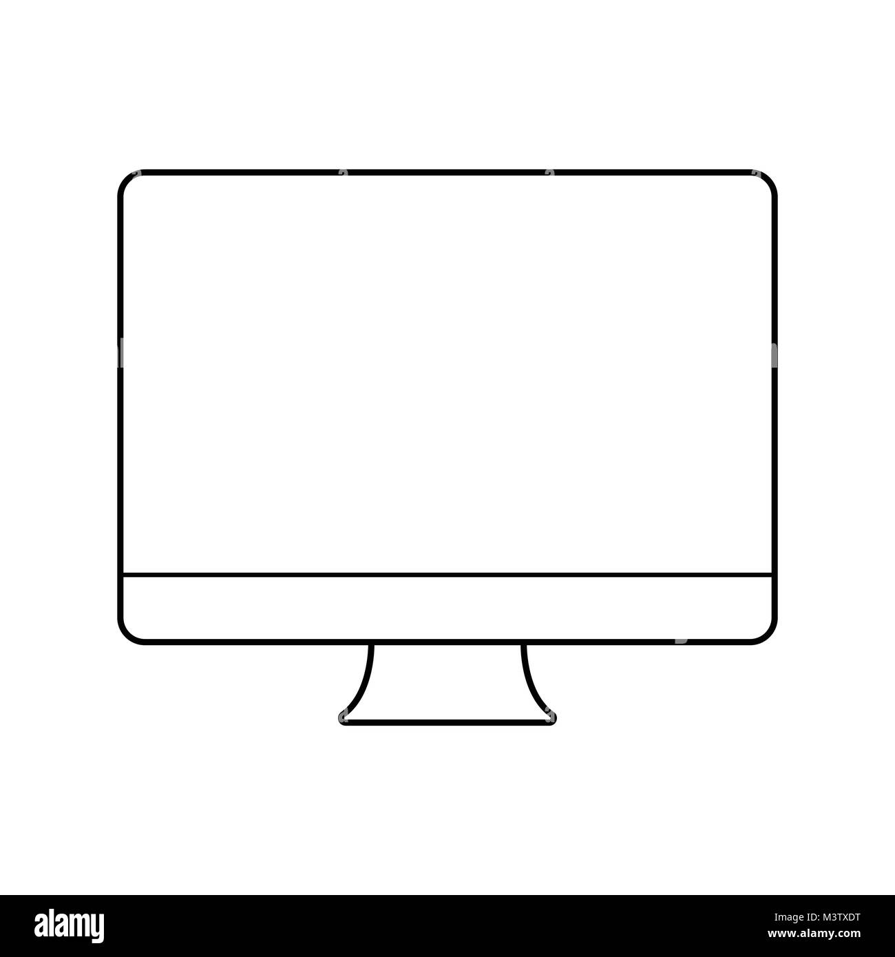 Einfaches Computersymbol