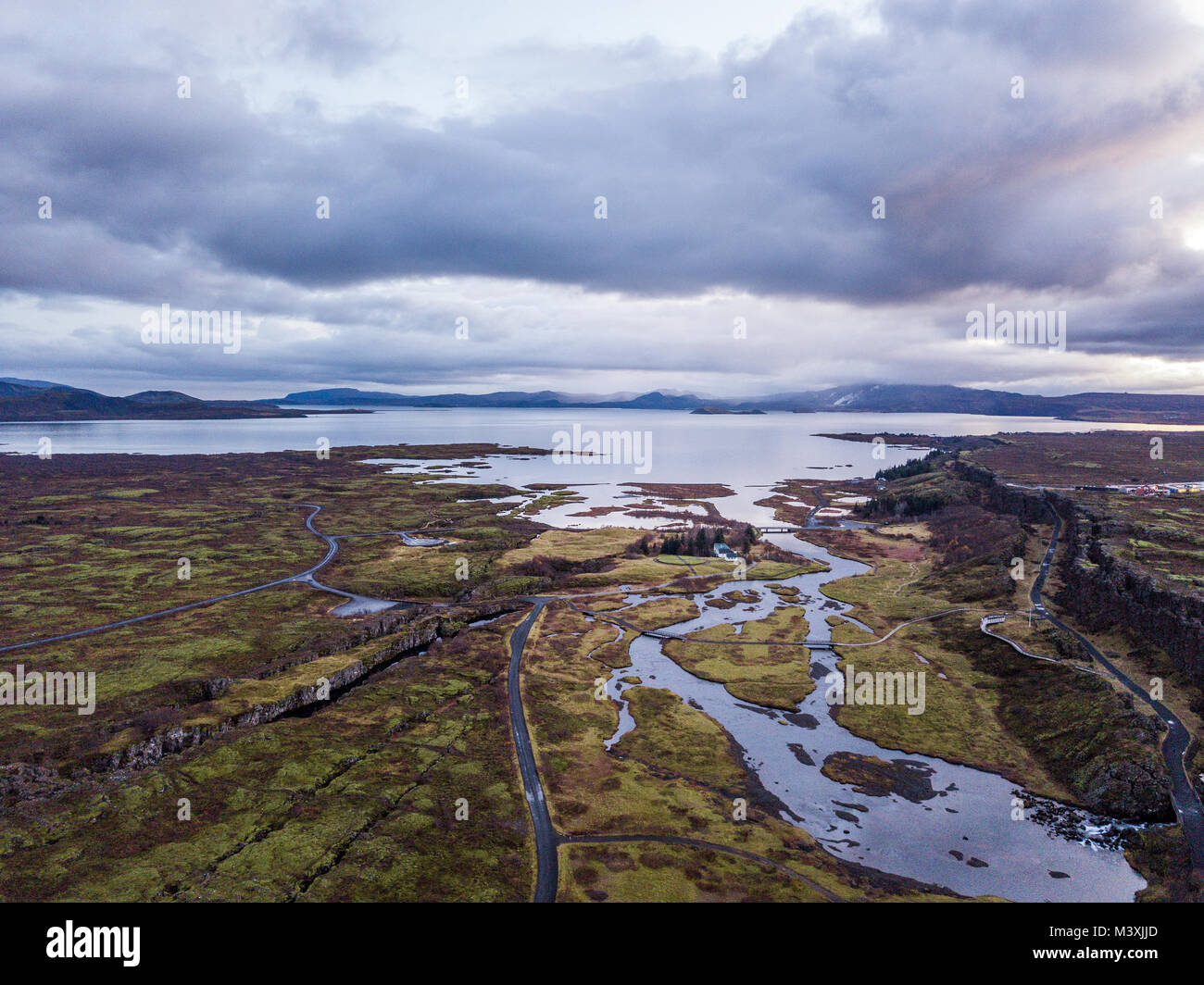 Oxarafoss iceland thingvellir waterfall -Fotos und -Bildmaterial in ...