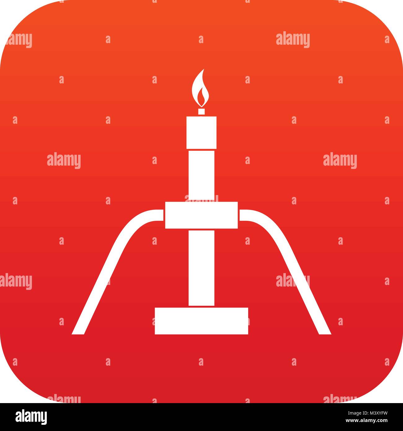 Gas Flaring Symbol digital Rot Stock-Vektorgrafik - Alamy