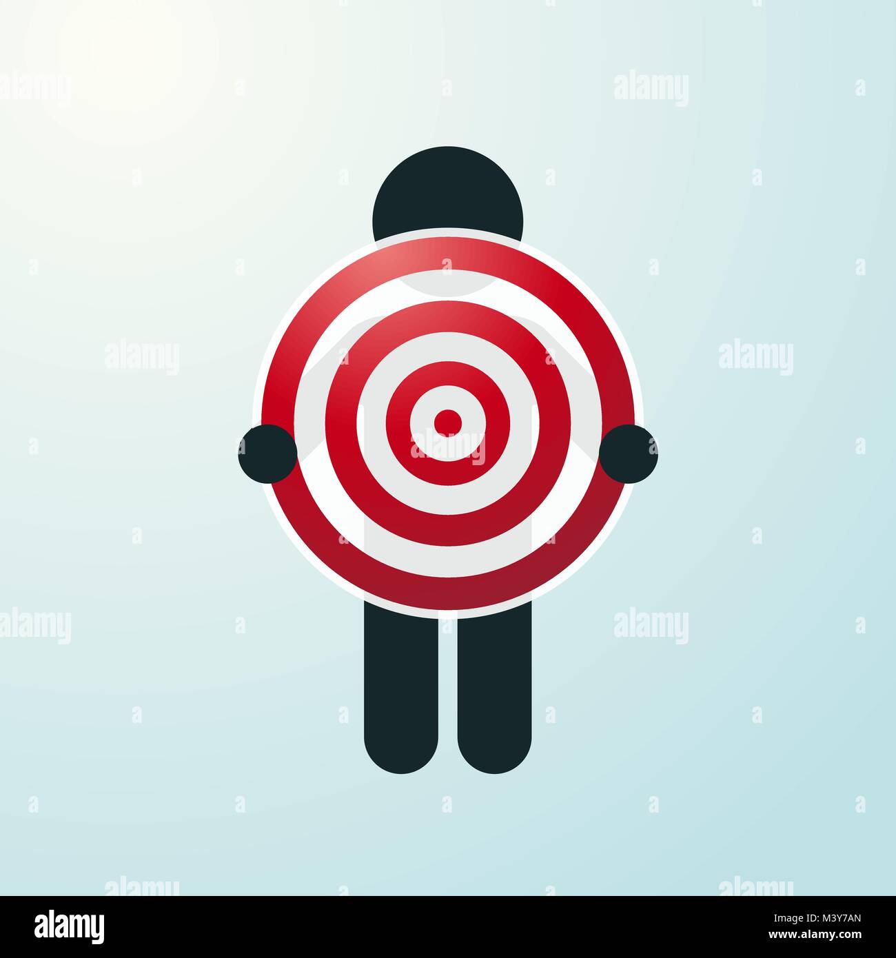 Abbildung rote Target Stock-Vektorgrafik - Alamy