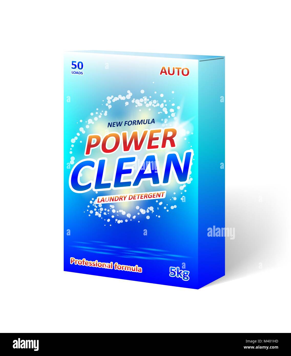 Waschmittel Pulver Verpackung Design. Produktpaket für Waschmittel oder ...