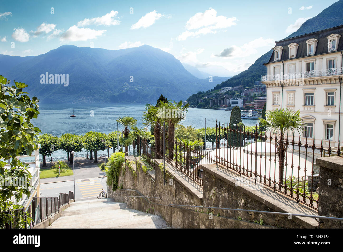 Lugano in der Schweiz Stockfotografie - Alamy