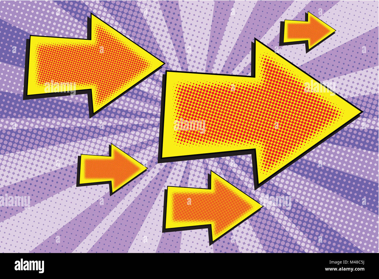 Pfeil comics -Fotos und -Bildmaterial in hoher Auflösung – Alamy