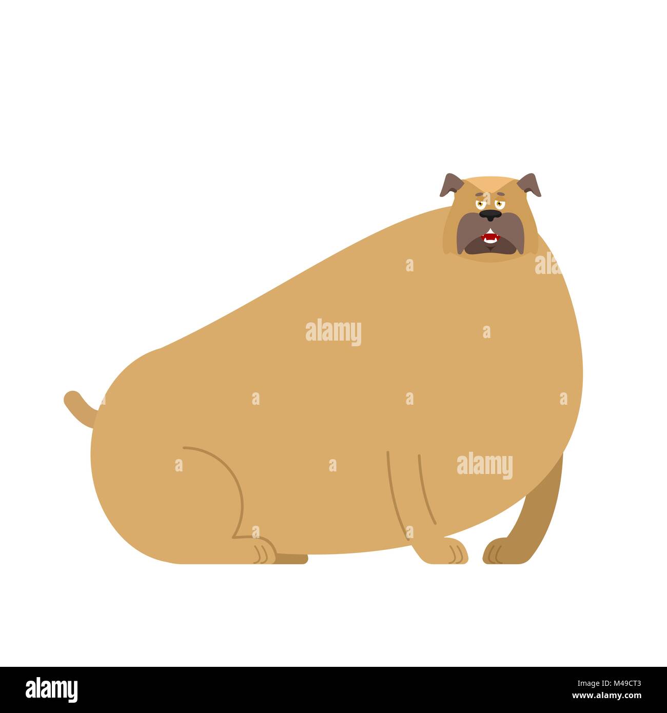 Dicker hund Stock-Vektorgrafiken kaufen - Alamy