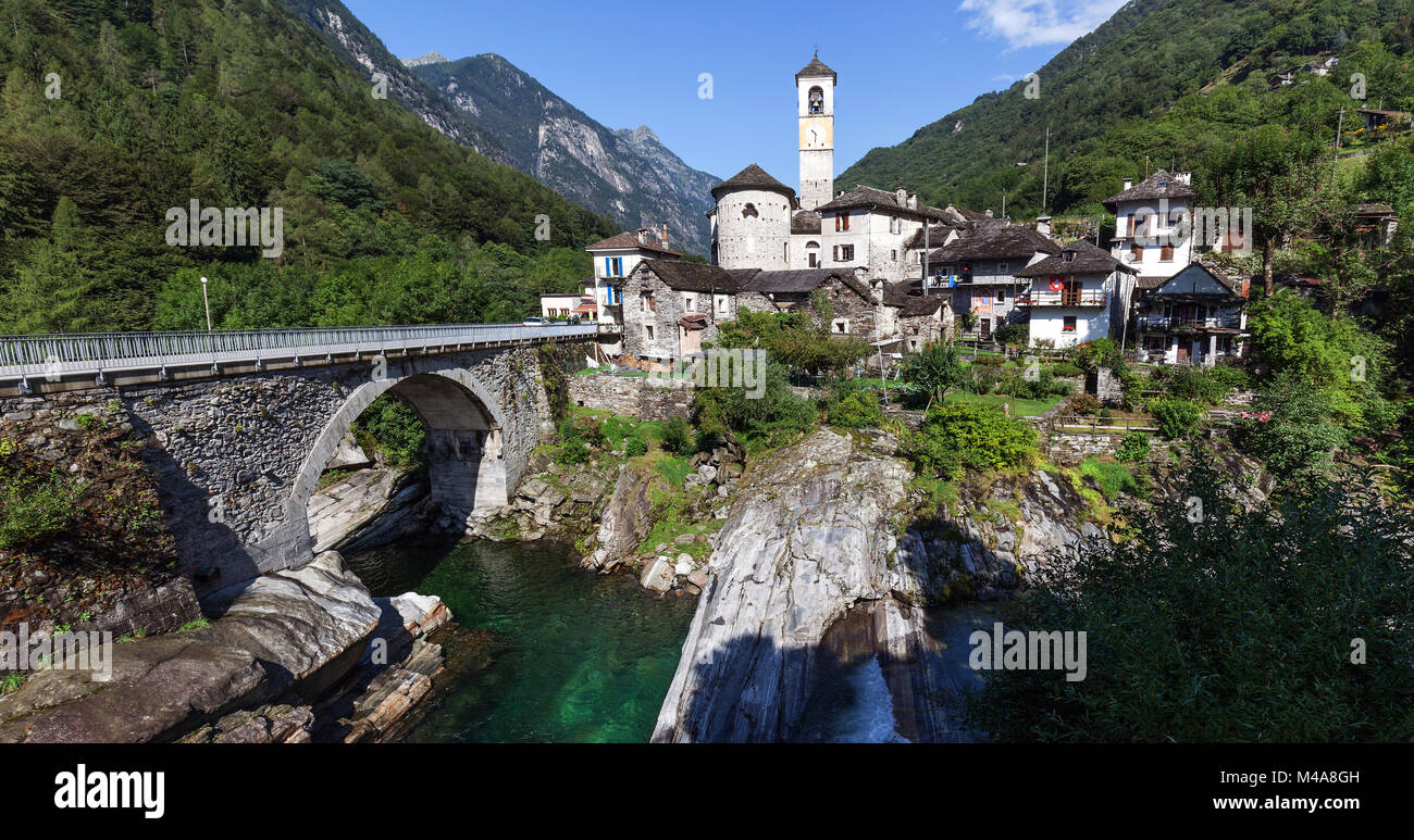 Lavertezzo, Verzascatal, Verzascatal, Valle Verzasca, Tessin, Schweiz ...