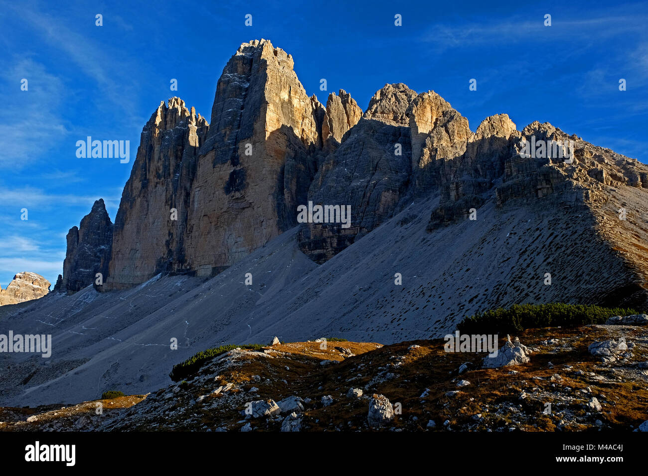 Die Drei Zinnen, Dolomiten, Südtirol, Italien, Drei Zinnen ...