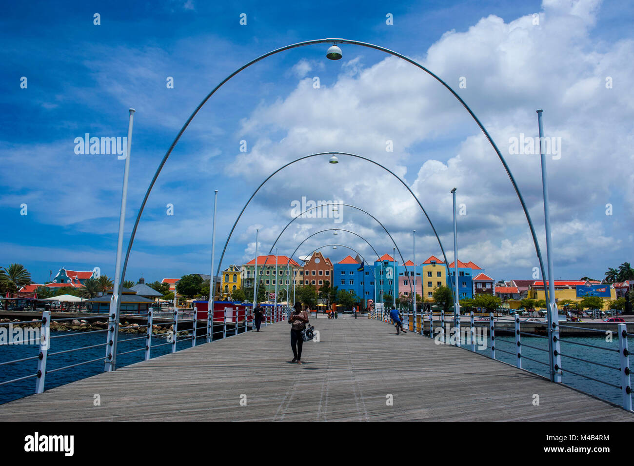 Die holländischen häuser bei sint annabaai in der wilemstad stadt ...