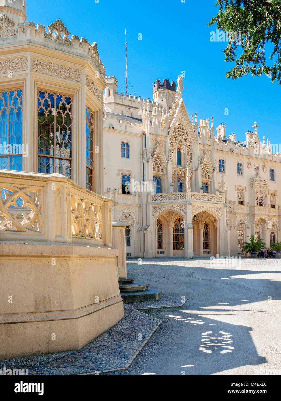 Lednice Palace, dem ehemaligen Liechtenstein Sommerresidenz, Lednice ...