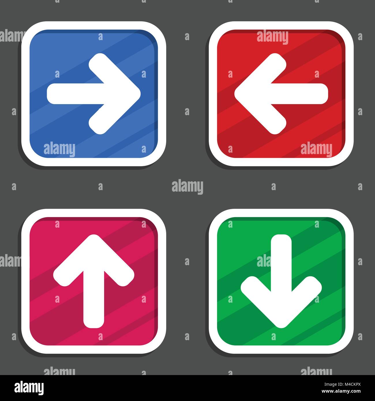 Pfeil vektor Icon Set Stock-Vektorgrafik - Alamy