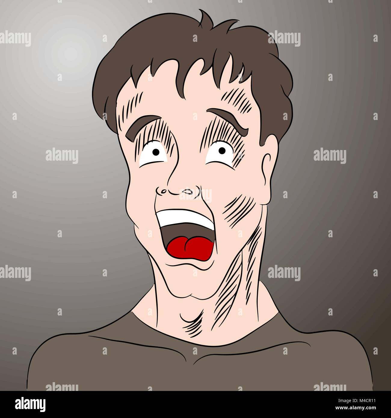 Cartoon shocked man Stock-Vektorgrafiken kaufen - Alamy