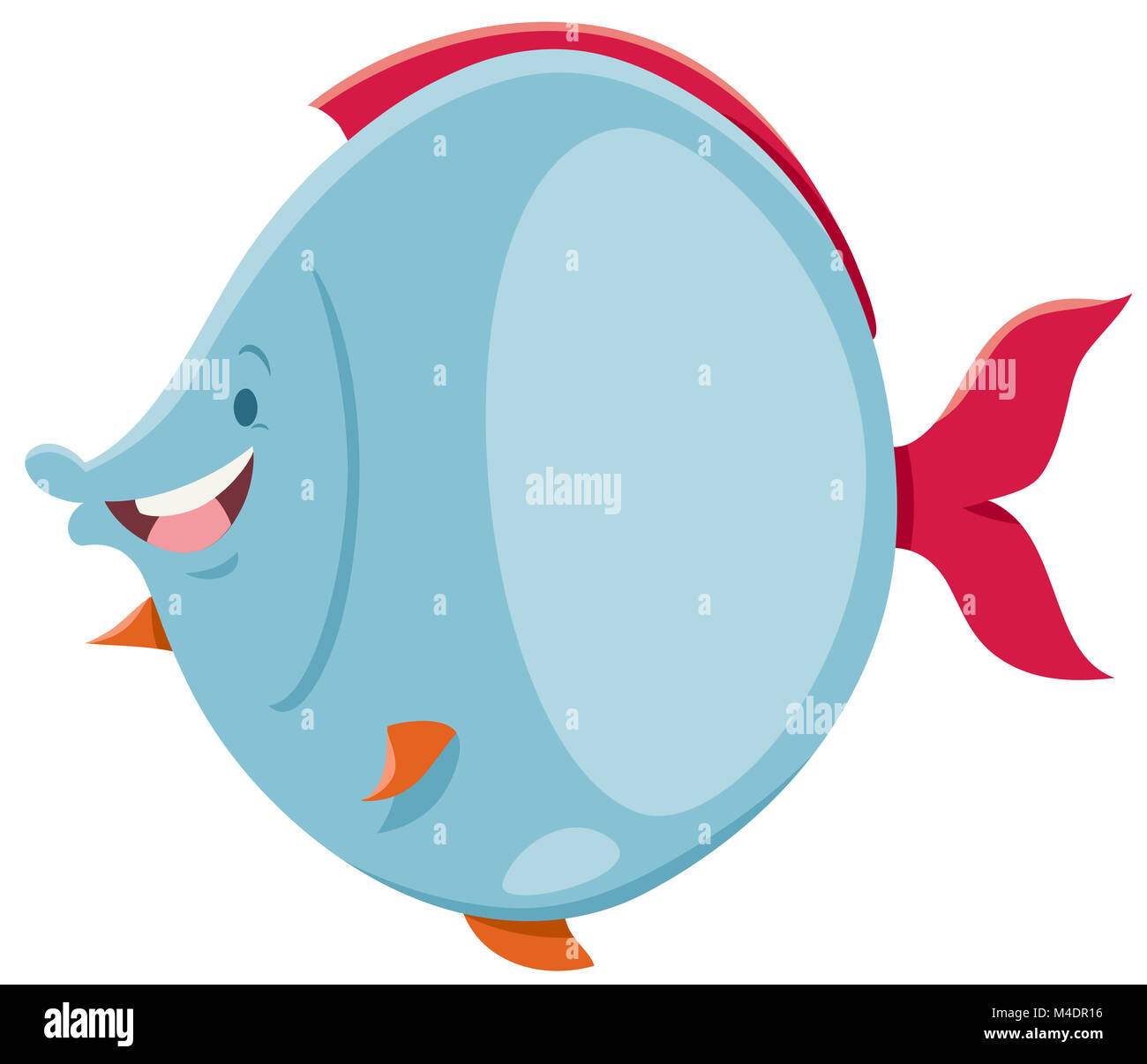 Cartoon Fisch tierische Charakter Stockfotografie - Alamy