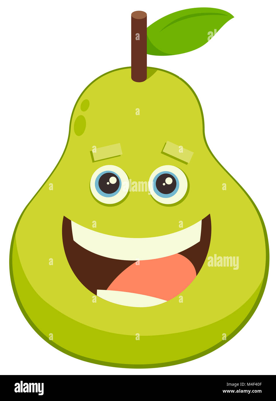Cartoon Birne Obst Charakter Stockfotografie - Alamy
