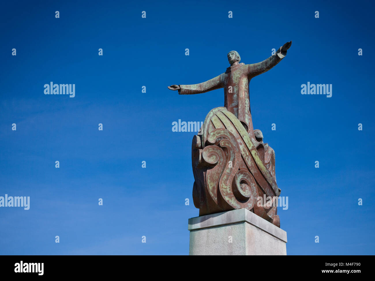 Skulptur des Hl. Brendan der Navigator von Ian und Imogen Stuart 1969 ...