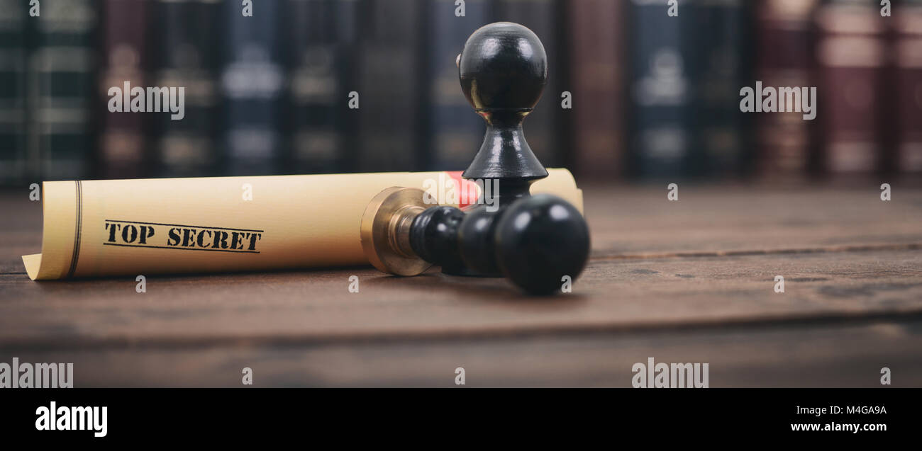 Notar Dichtungen, beglaubigte Dokument Konzept, geheime Akten, geheime ...