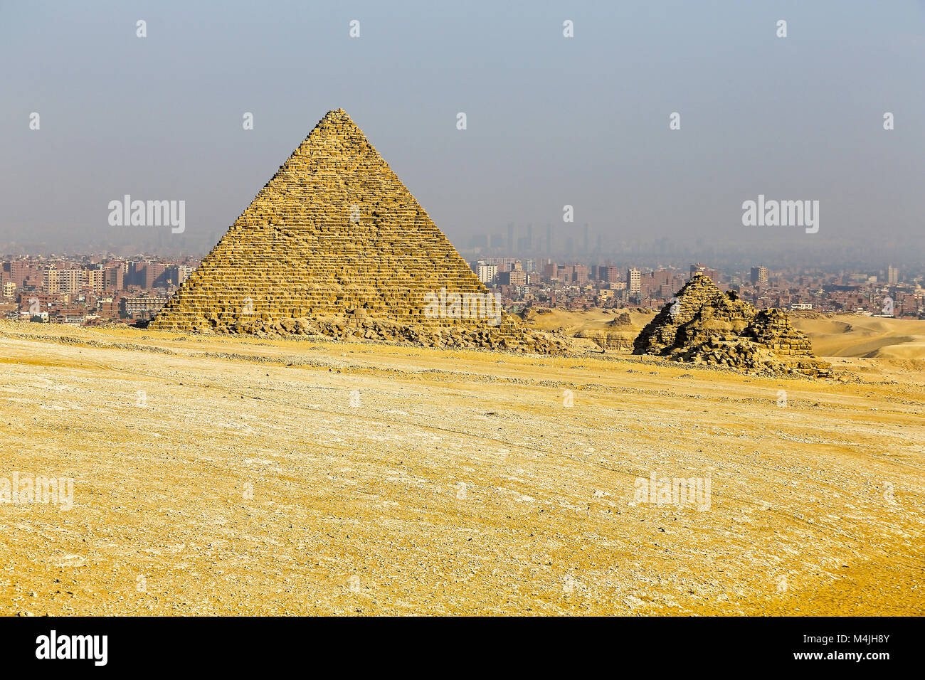 Die Große Pyramide von Gizeh, Pyramiden, Giza, Ägypten, Nordafrika ...