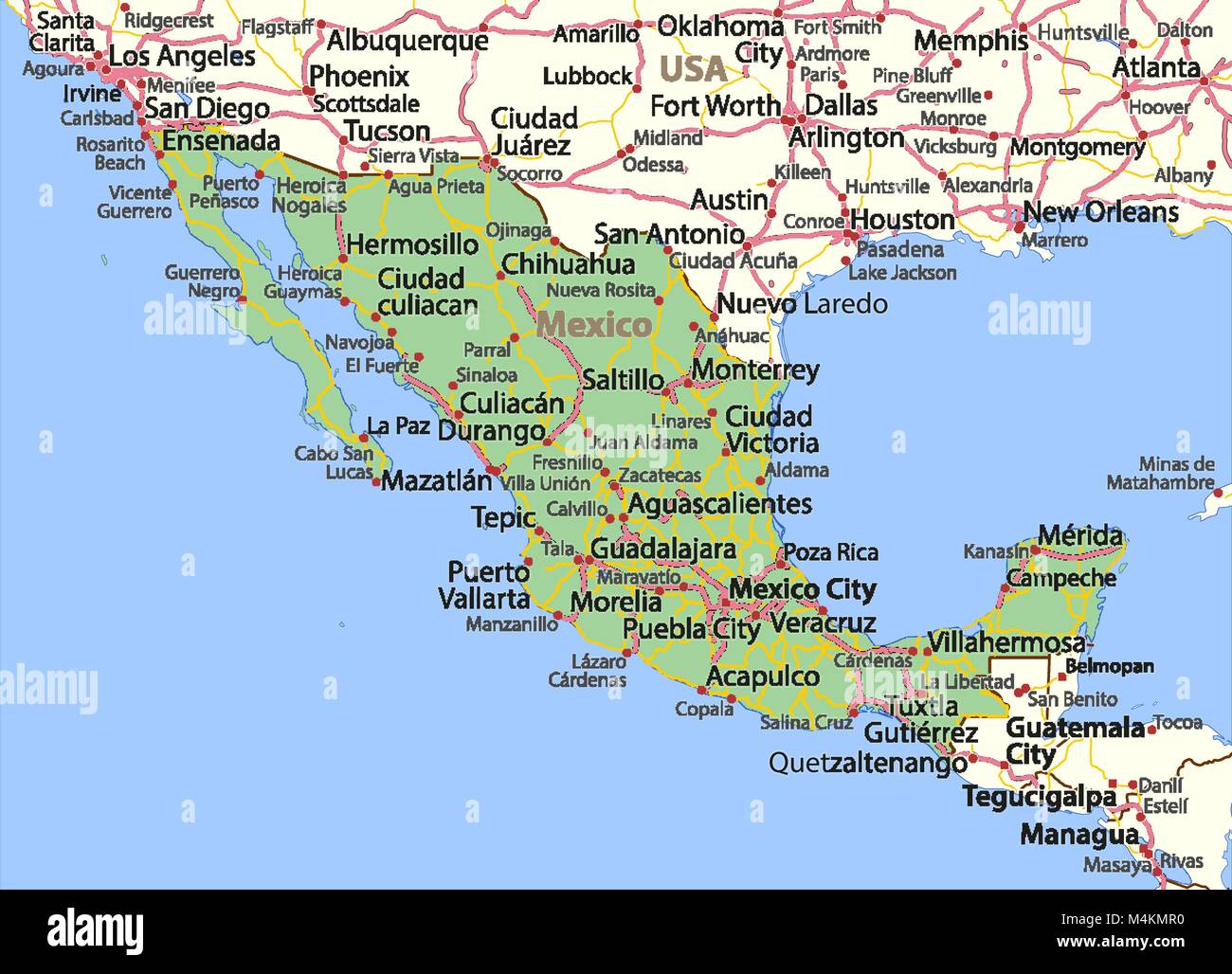 Mapa Frontera Mexico