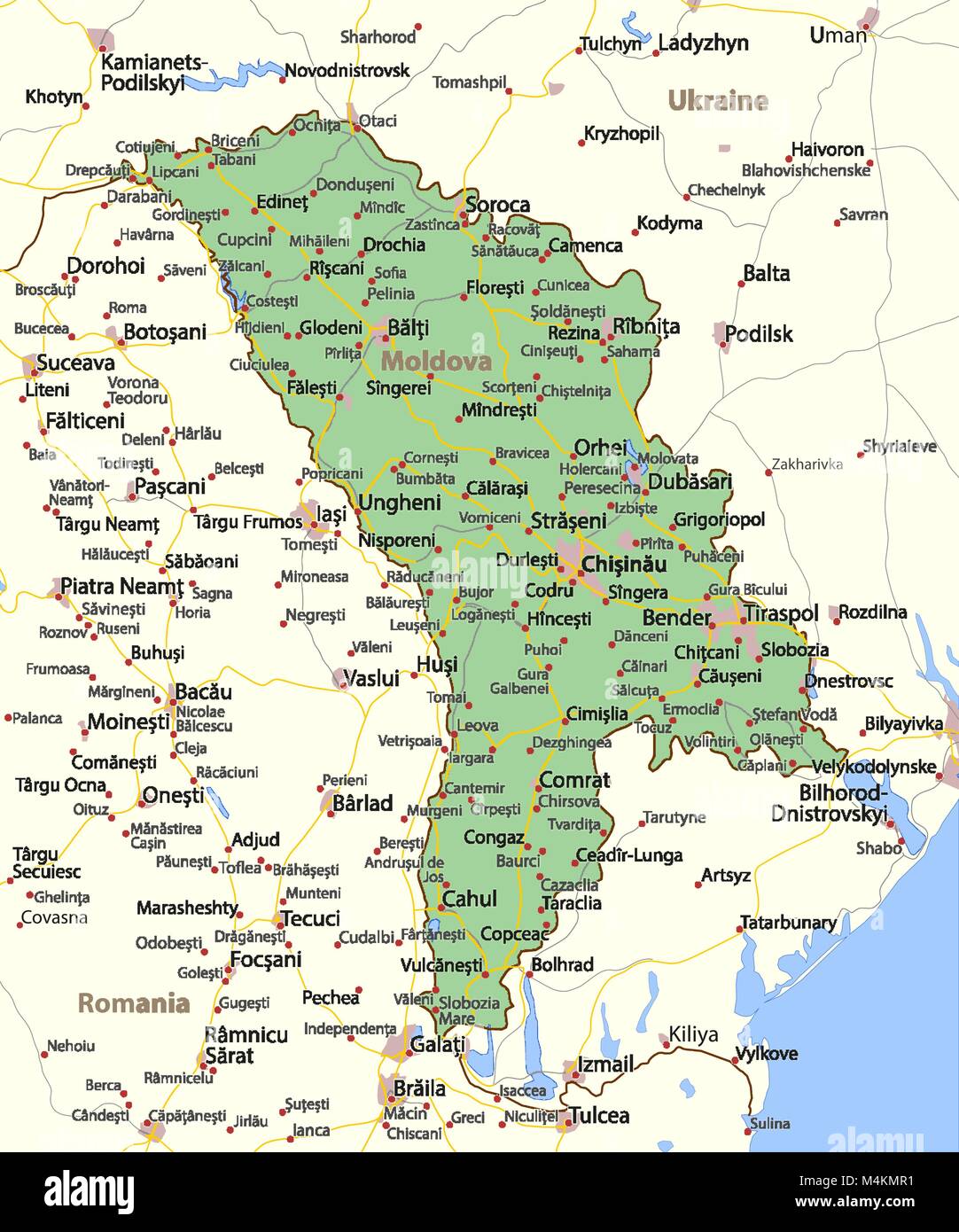 Moldova Country Map Stockfotos und -bilder Kaufen - Alamy