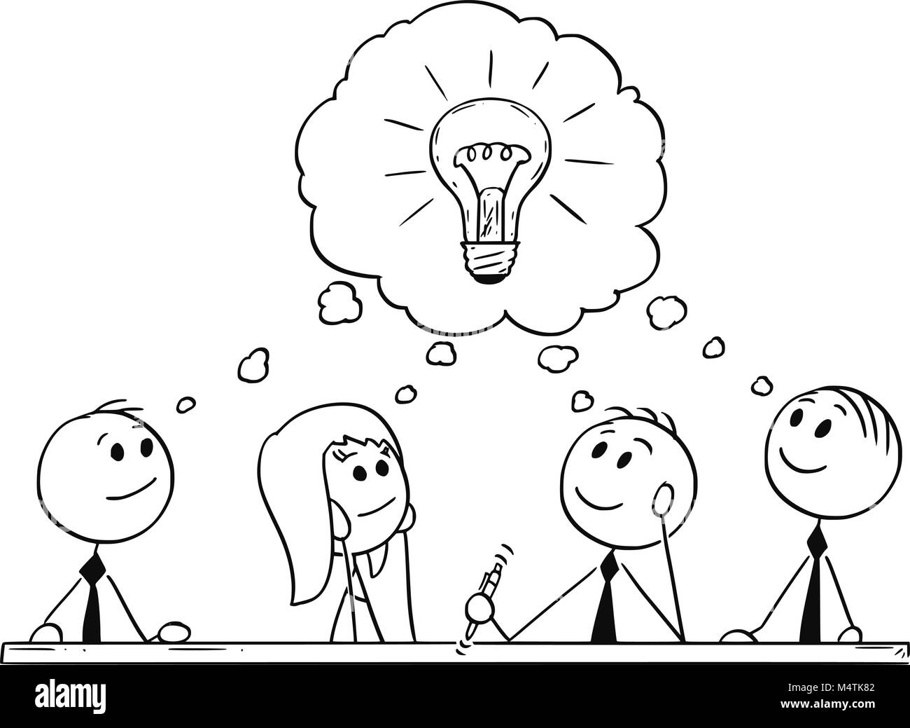 Cartoon business team meeting meeting -Fotos und -Bildmaterial in hoher Auflösung – Alamy