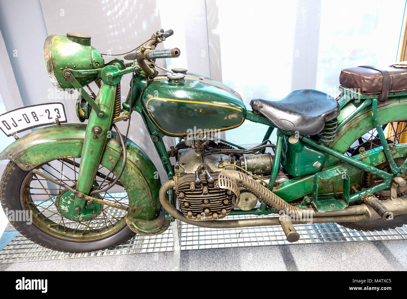 Puch 800cc Motorrad von 1925, Nationales Technisches Museum, Prag ...